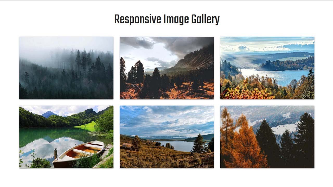 Responsive Image Gallery Using Materialize Css Youtube