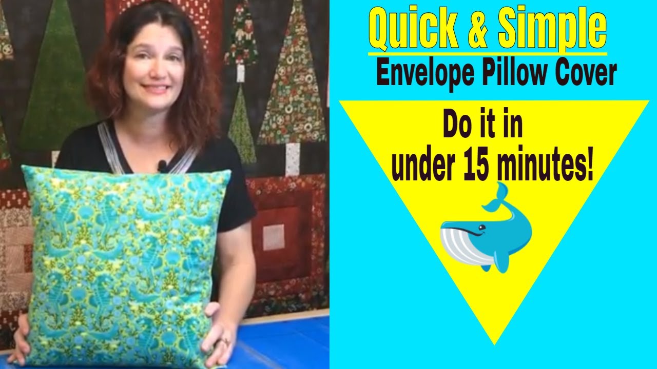 Envelope Pillow Cover Tutorial Quick Simple Youtube