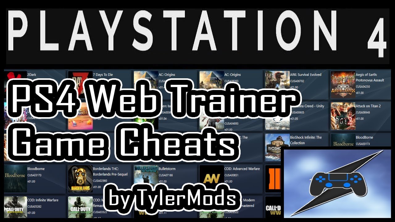 Ps4 Web Trainer No Computer From Ps4 Browser For Playstation 4 Game