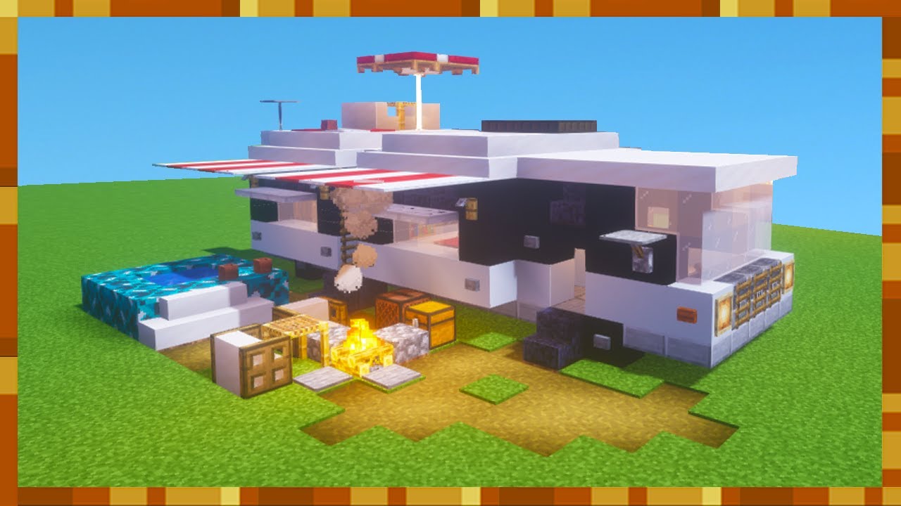 Minecraft Tutorial How To Make A Rv Youtube