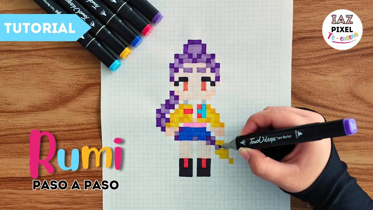 Como Pintar A Rumi En Pixel Art Facil Y Rapido Tutorial Paso A Paso