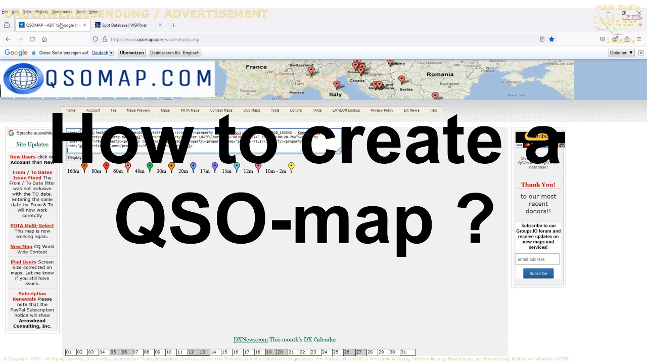 How To Create Qso Maps Qsomap Youtube