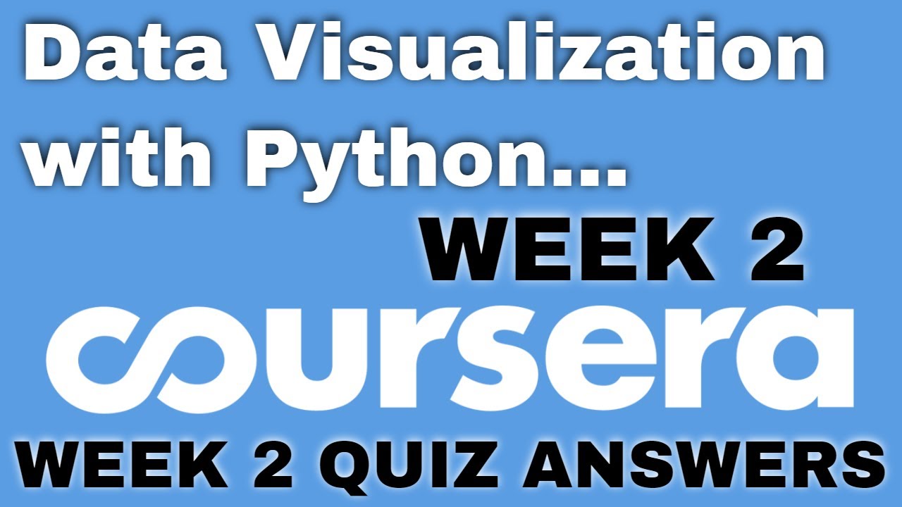 Data Visualization With Python Week 2 Coursera Answers Data