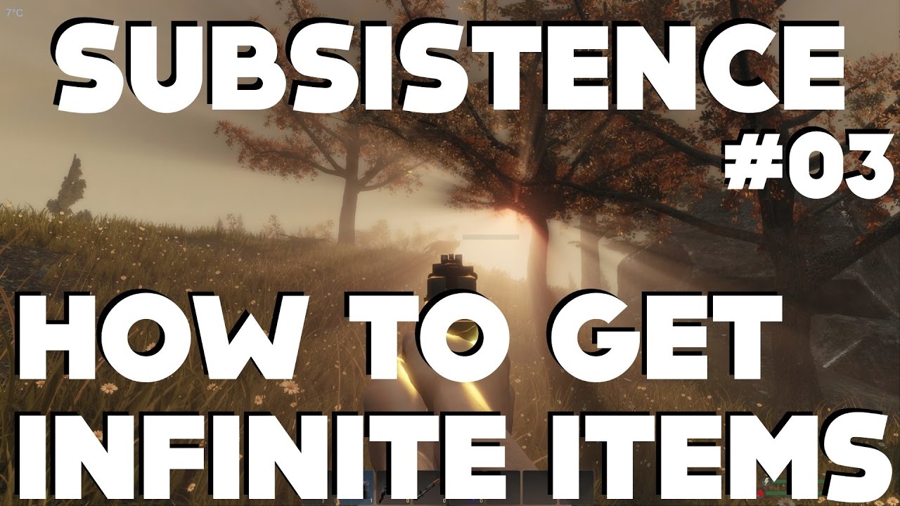Subsistence Gameplay How To Spawn Infinite Items Youtube