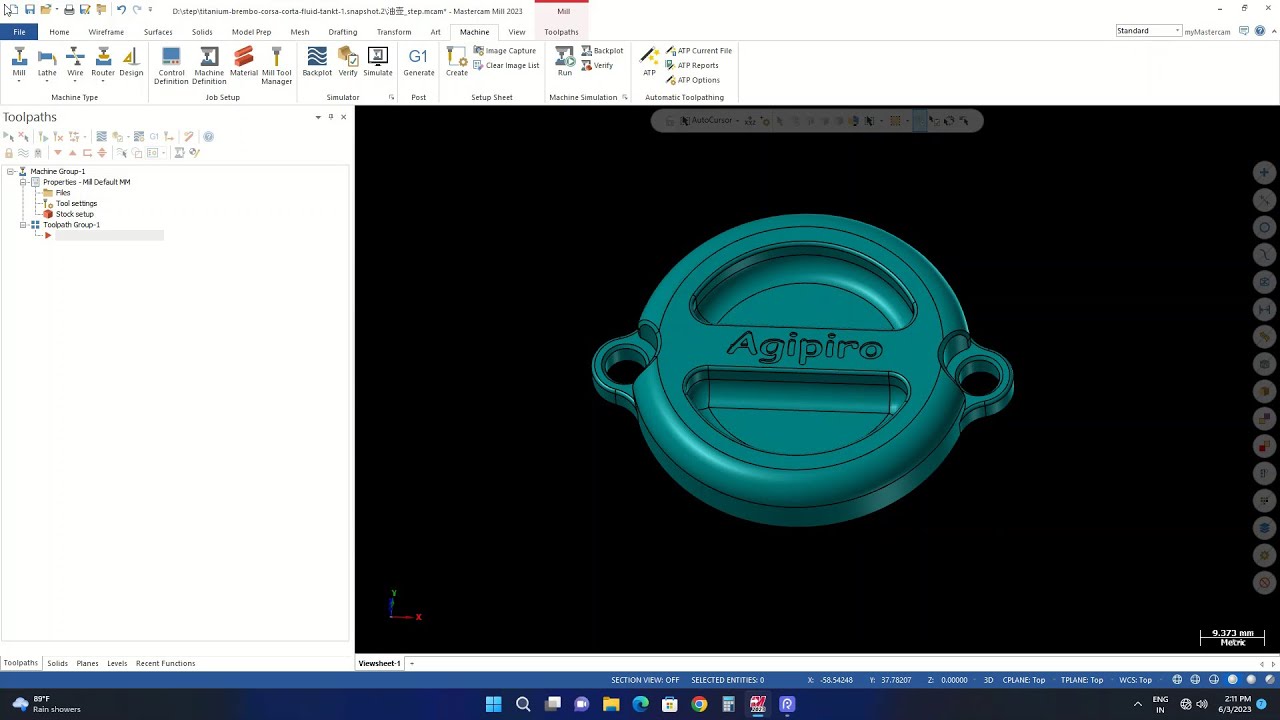Mastercam Tutorial Part 1 Youtube