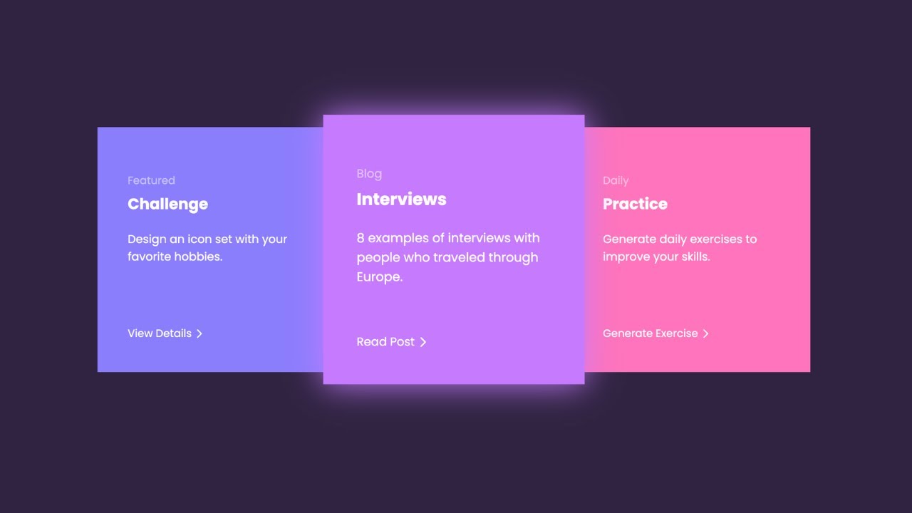 Day 55 100 Days Of Code Colored Cards Youtube