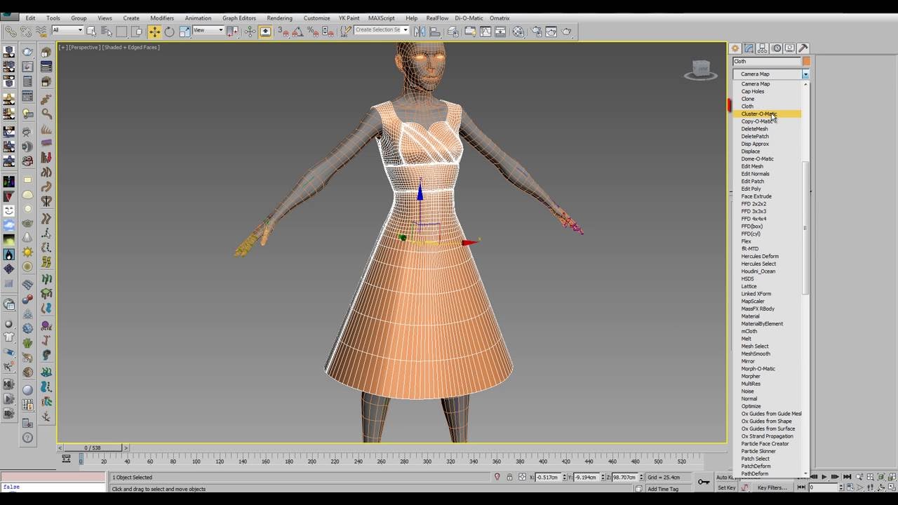 3ds Max Cloth Tutorial Part2 Youtube