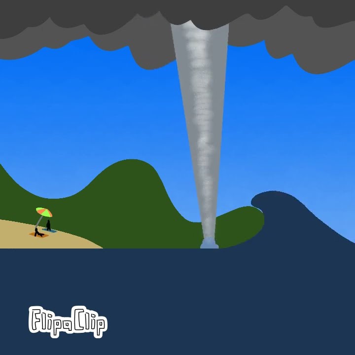 Tornado Vs Tsunami Tornado Tsunami Animation Youtube
