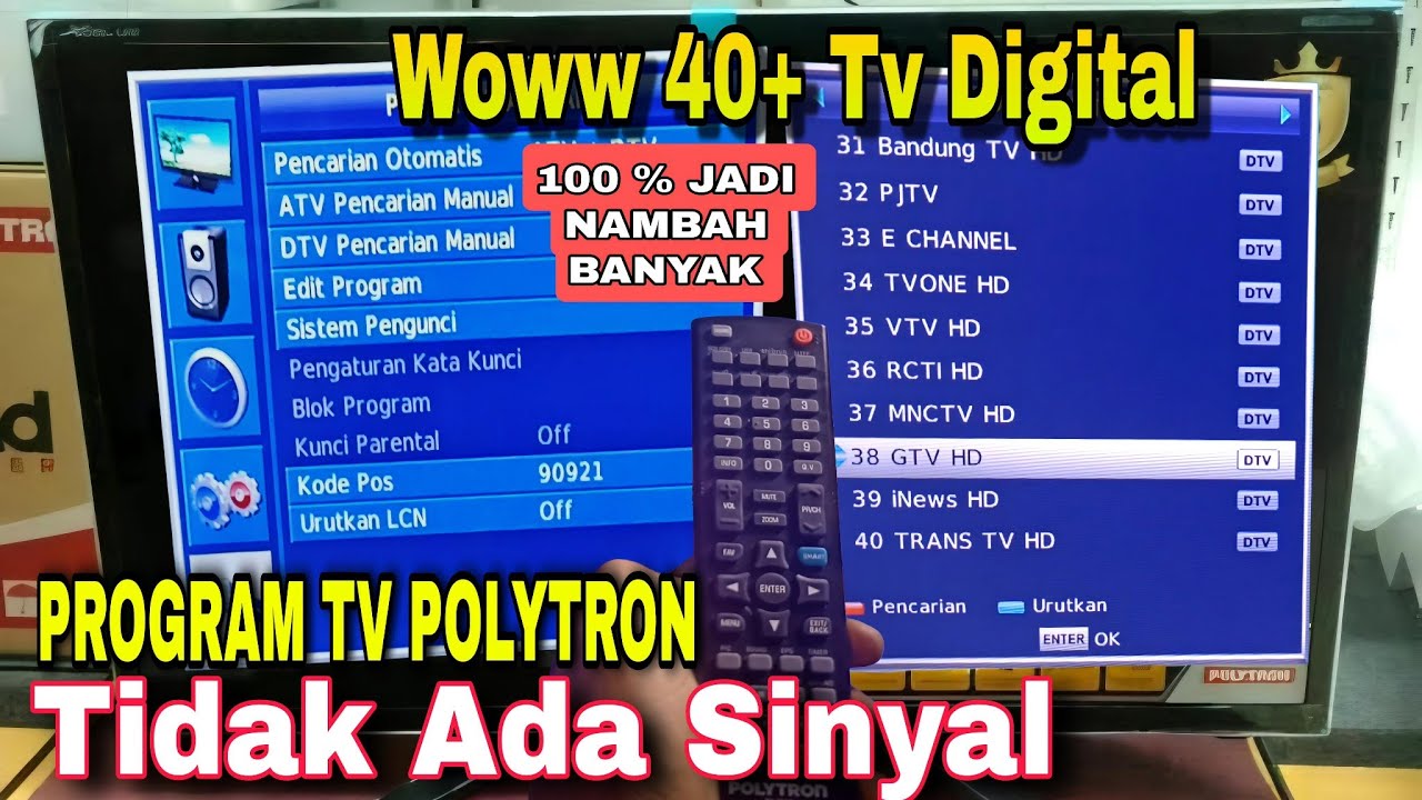 Cara Program Tv Digital Polytron Tidak Ada Sinyal Youtube