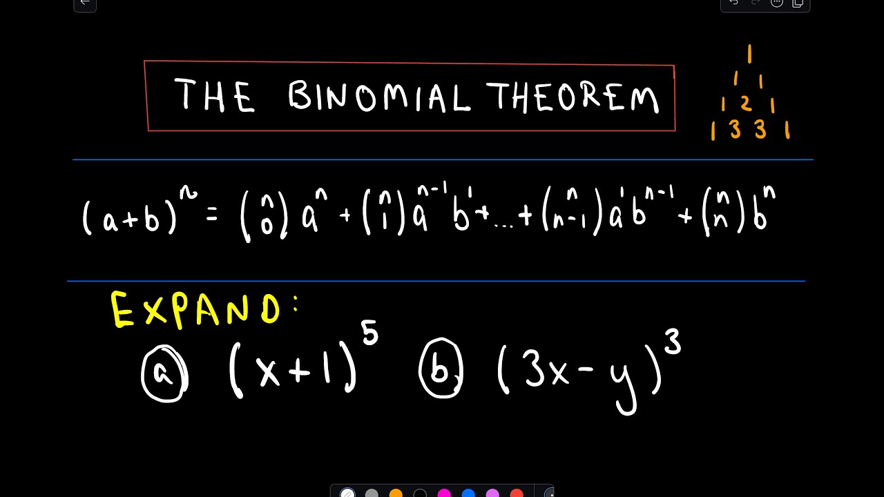 The Binomial Theorem Example 2 Youtube
