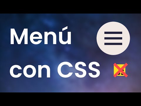 Crea Un Menú Animado Con Css Responsive Sin Javascript Youtube