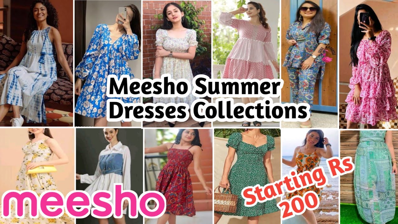 Top 50 Meesho Summer Dresses Collections Starting Rs 200 Meesho Dress