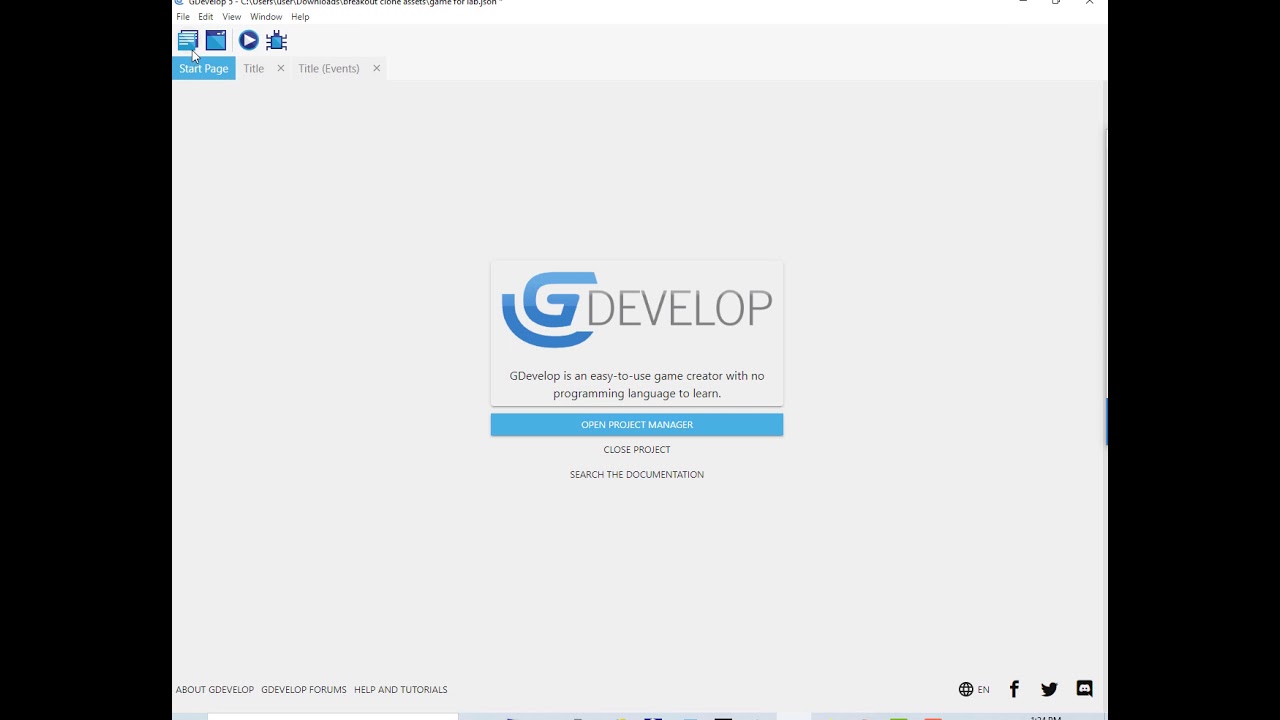 Gdevelop Tutorial 2 Part A Youtube