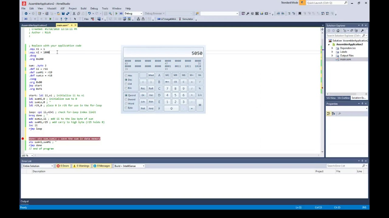 Microprocessor Lab2 Tutorial Youtube