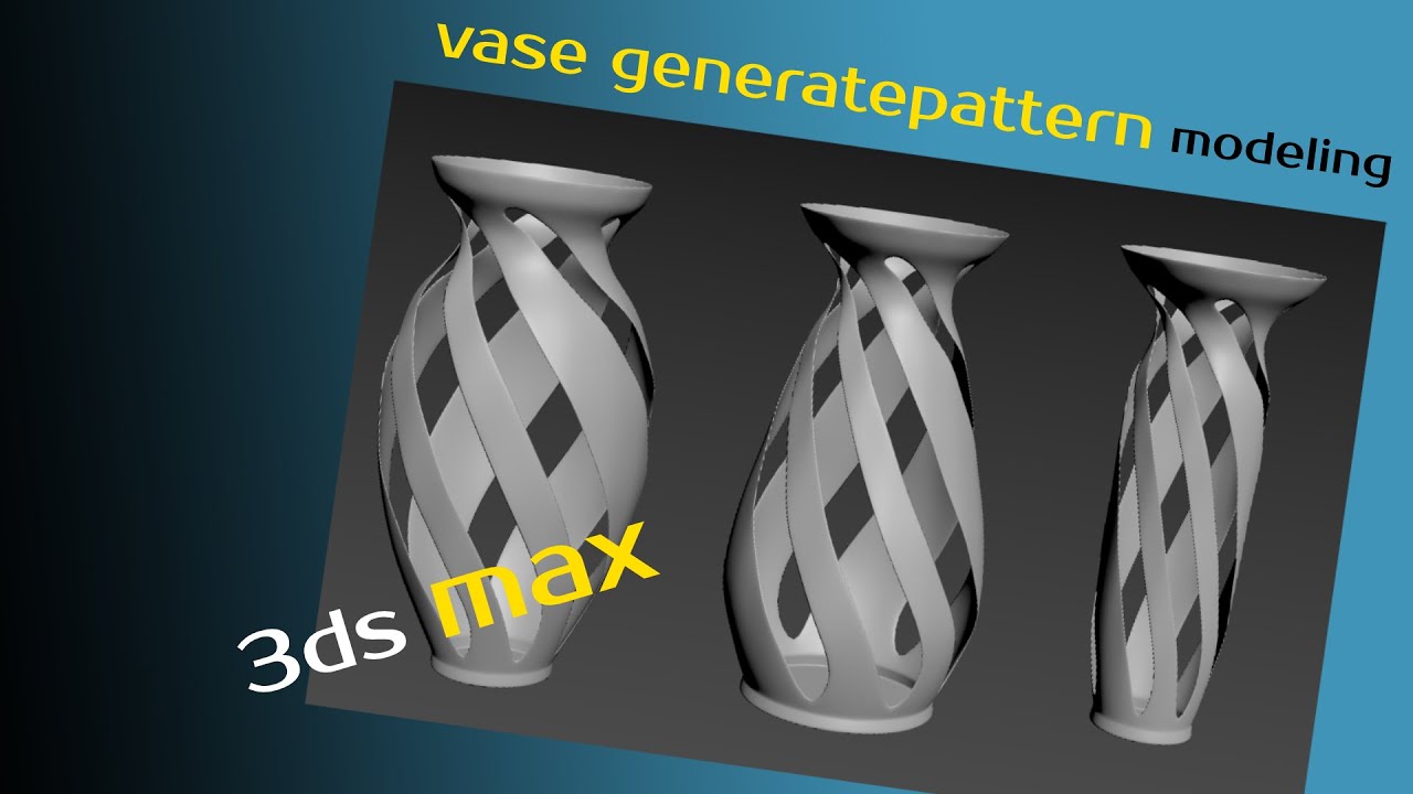 Vase Generate Pattern Modeling In 3dsmax Youtube