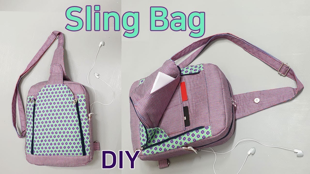 Diy Sling Bag Sling Bag Tutorial 슬링백 만들기 Tutorial Do Saco De Estilingue