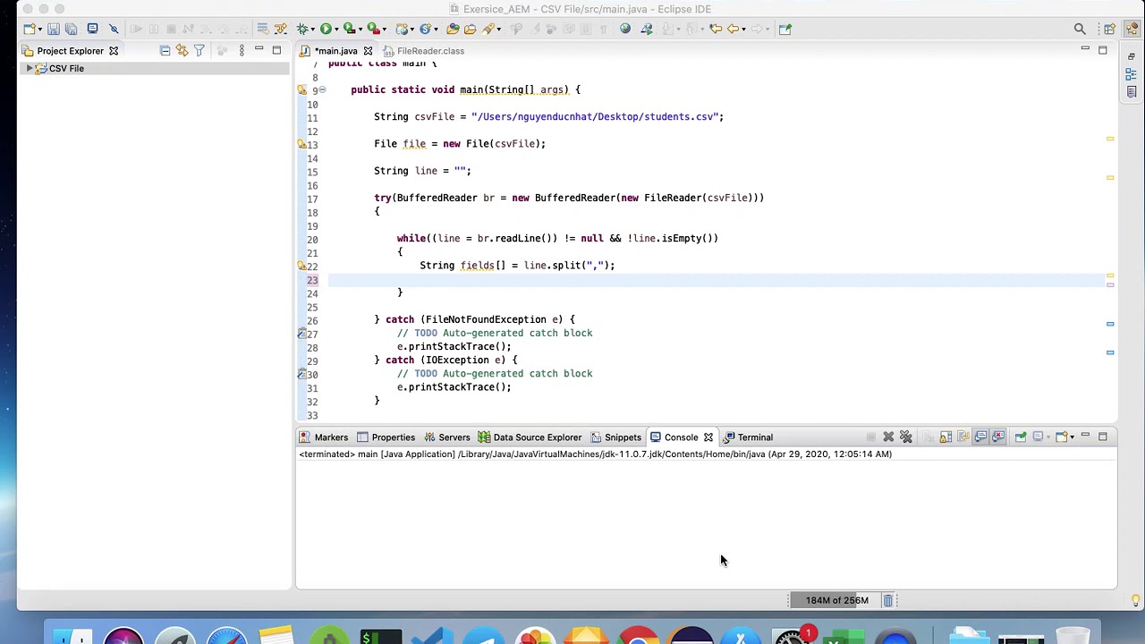 ﾄ雪ｻ皇 File Csv Trong Java Youtube