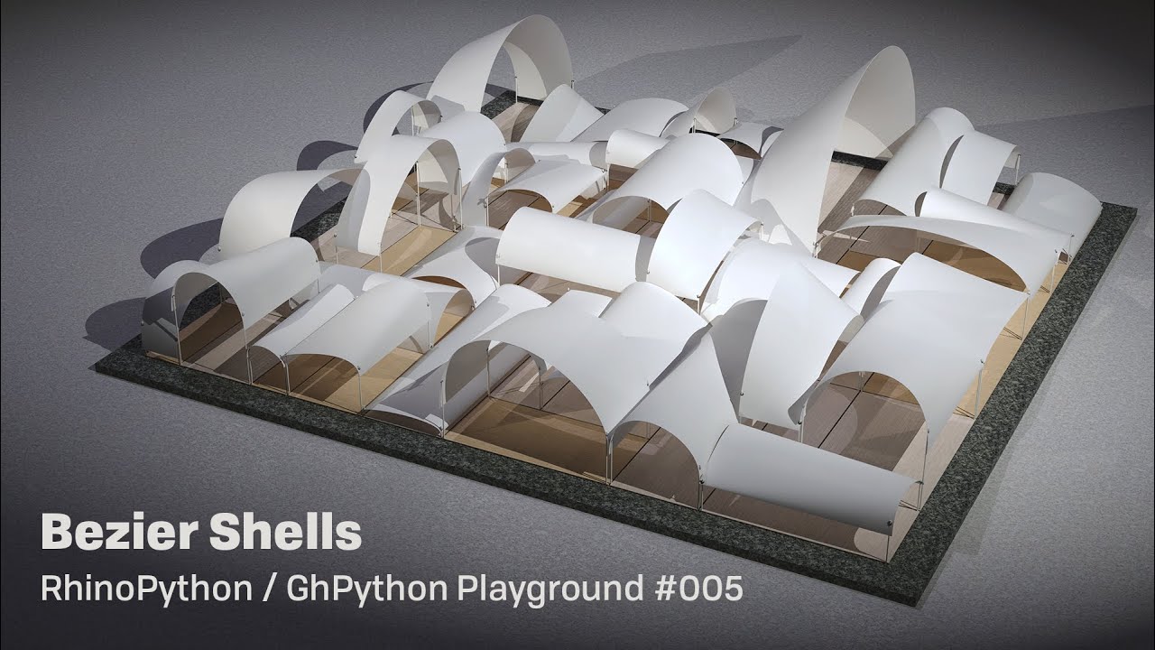 Rhinopython Ghpython Playground 005 Bezier Shells Youtube