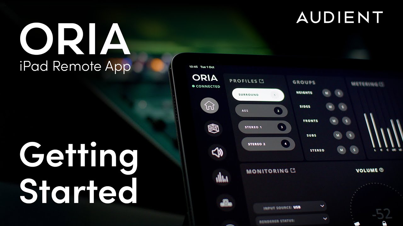 Oria Ipad Remote Quick Start Youtube