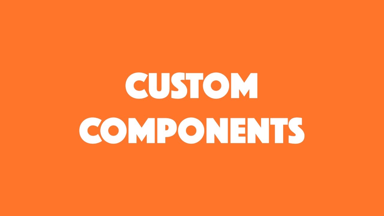 Custom Components In Ionic Youtube