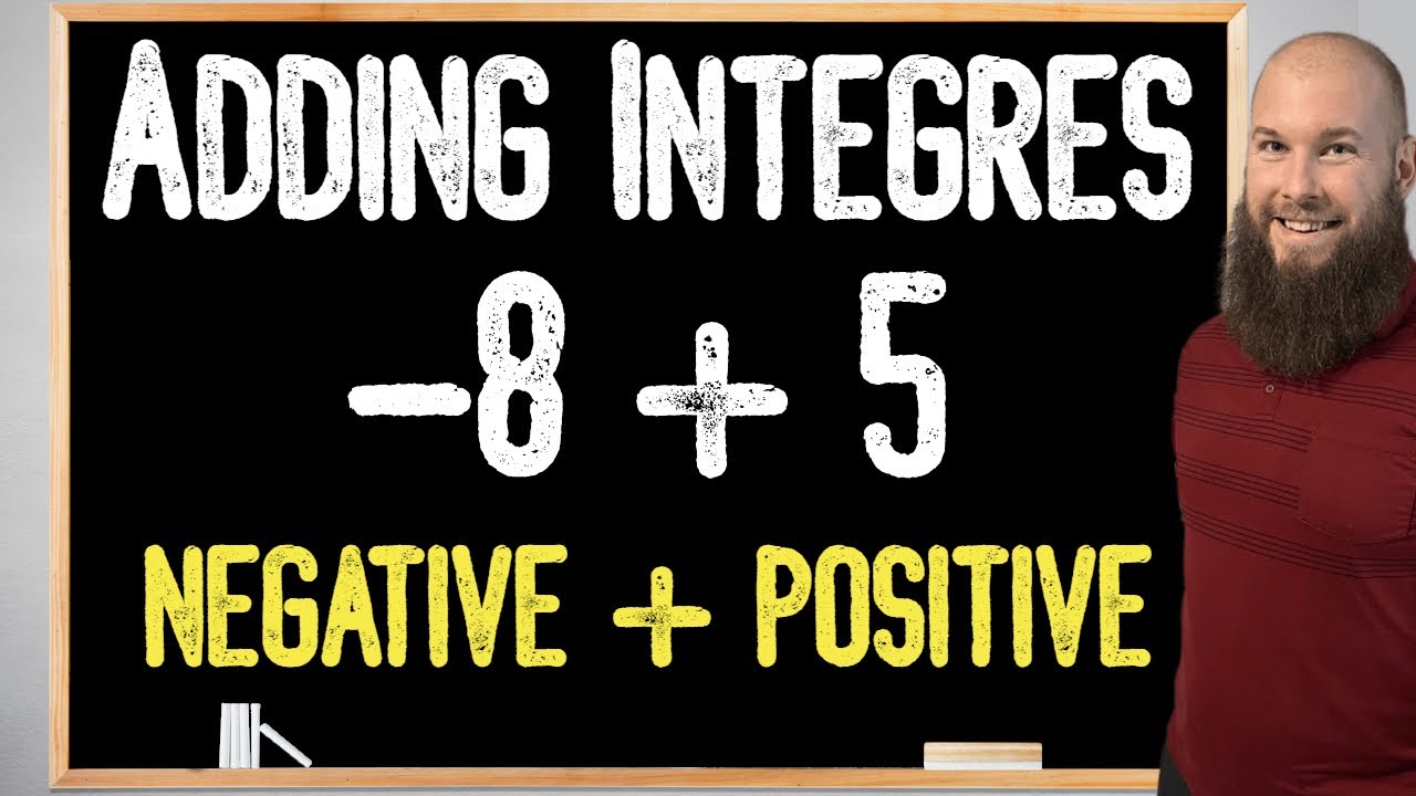How To Add Integers Adding Negative Positive Integers Youtube