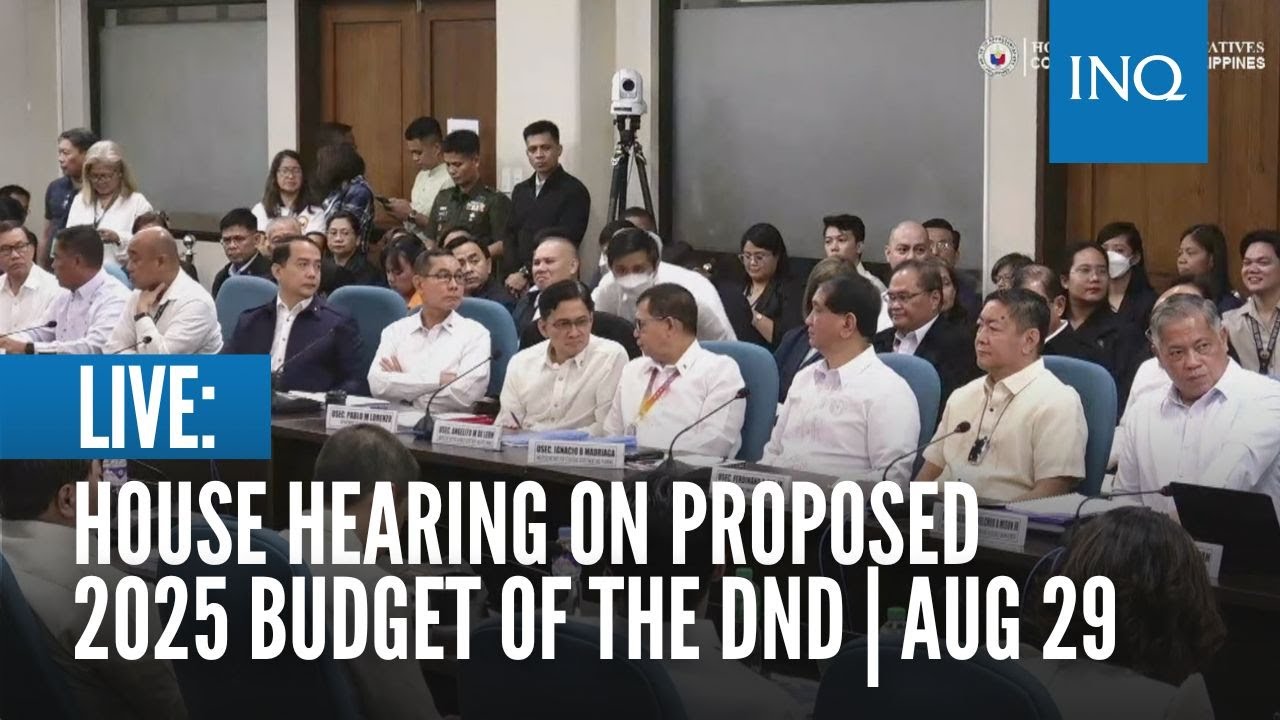 Live House Hearing On Proposed 2025 Budget Of The Department Of