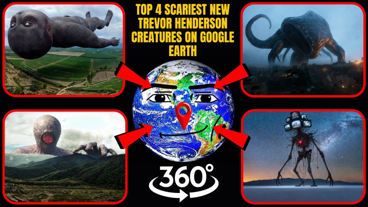 Vr 360 Top 4 Scariest New Trevor Henderson Creatures On Google Earth