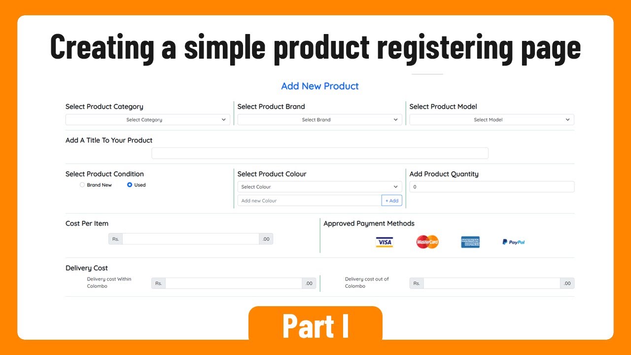 Designing A Simple Responsive Product Registration Page For An E