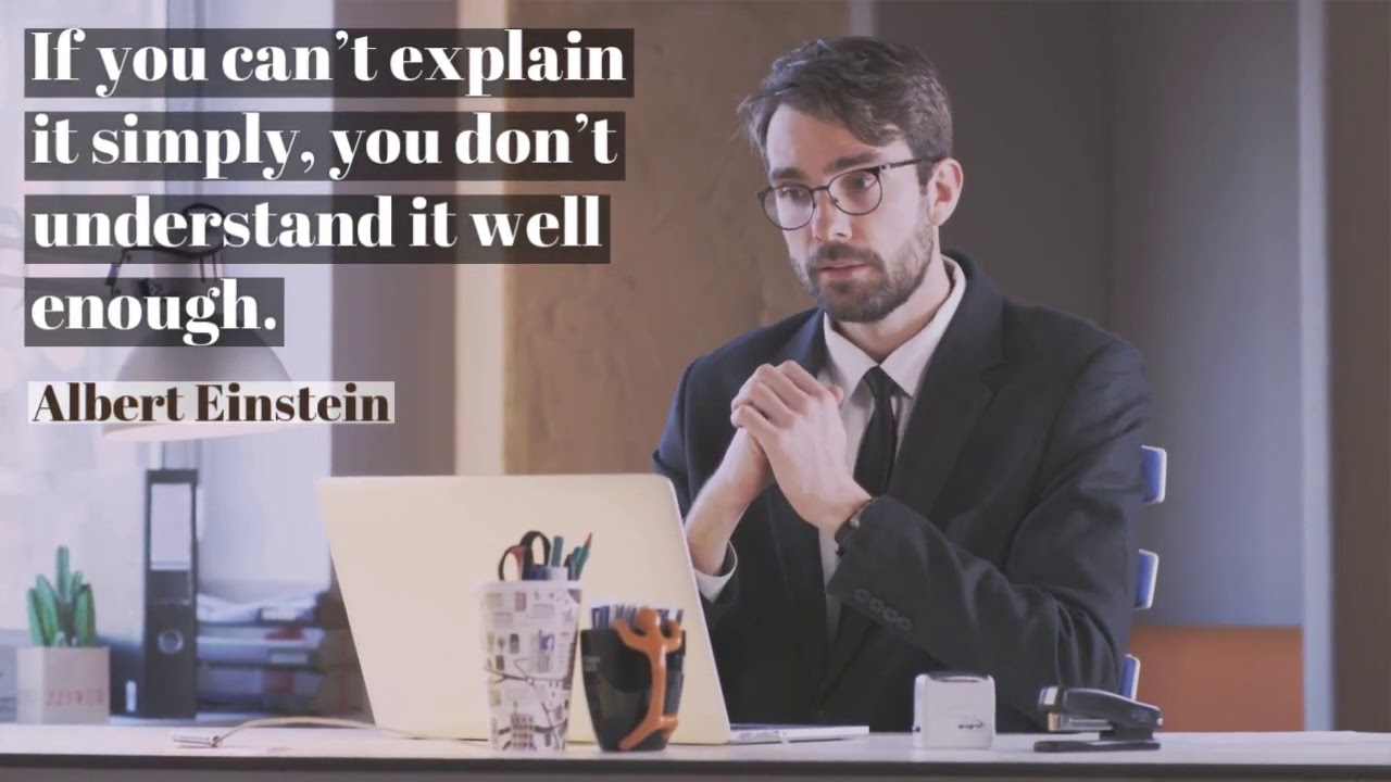 Albert Einstein On Explaining Things Simply Youtube