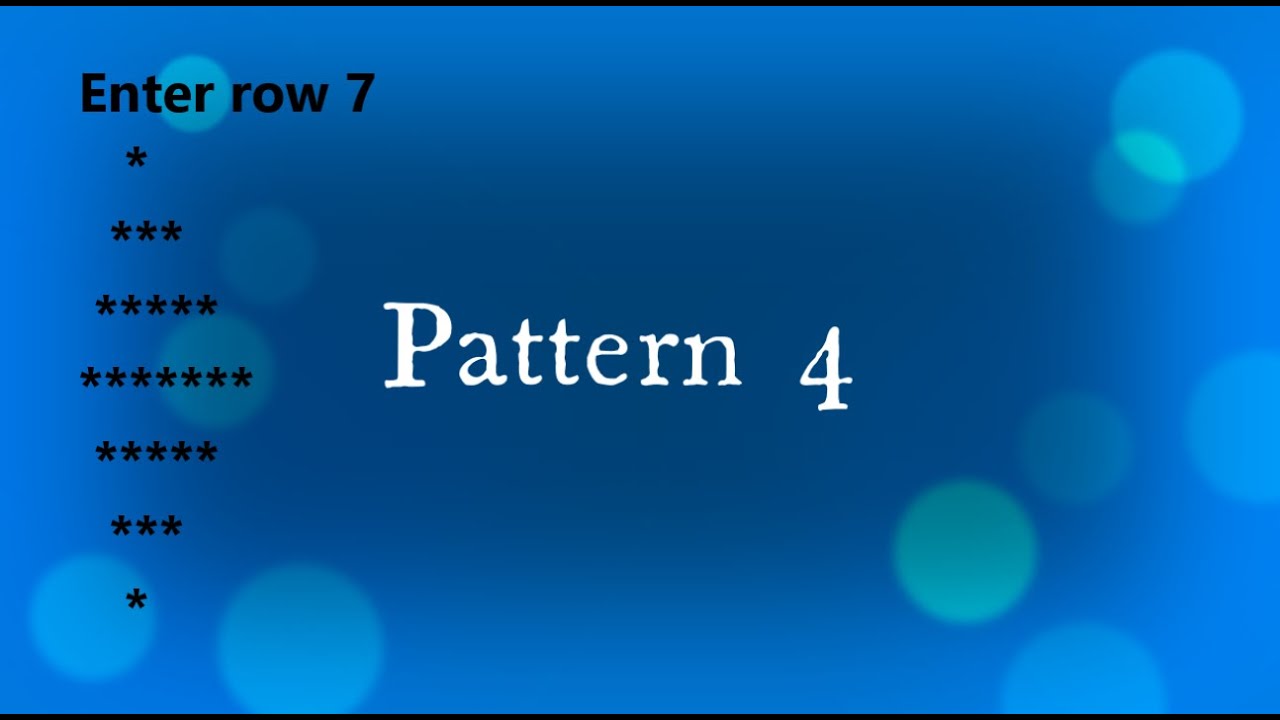 Pattern 4 Youtube