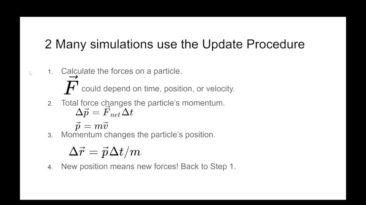 Animating With The Update Procedure Vpython For Physics 1 Youtube