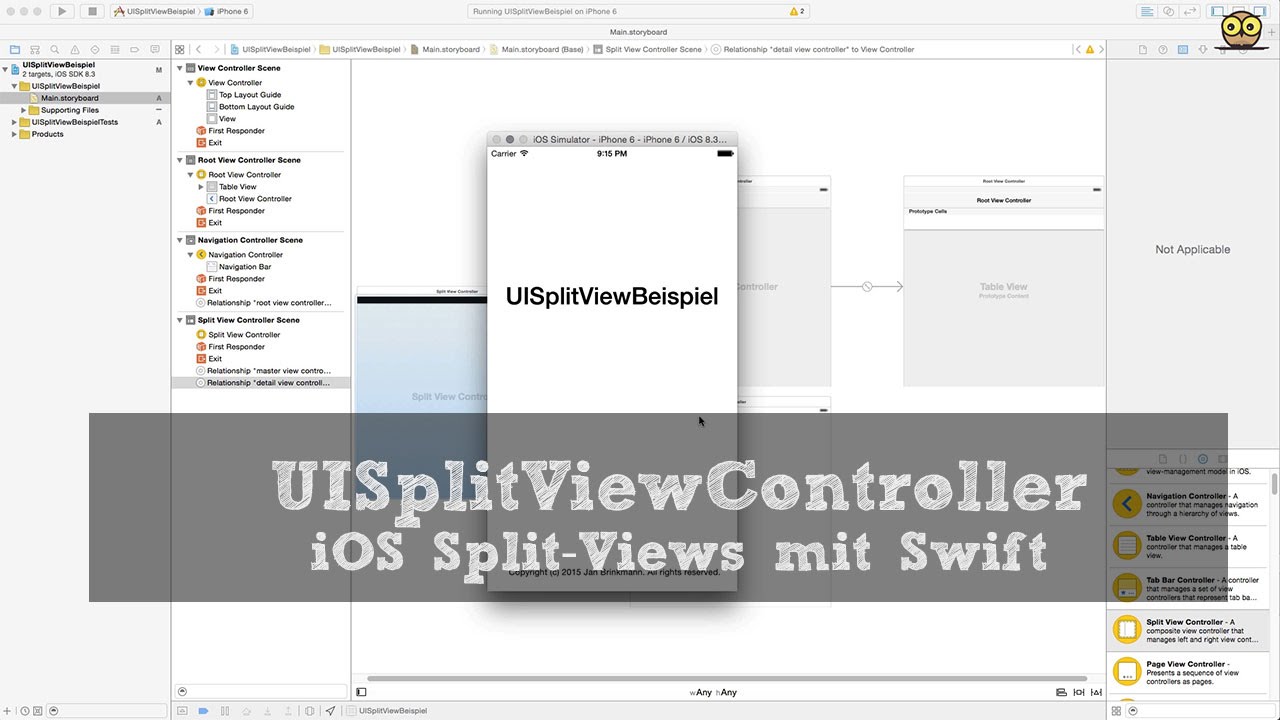 Uisplitviewcontroller Mit Swift Youtube