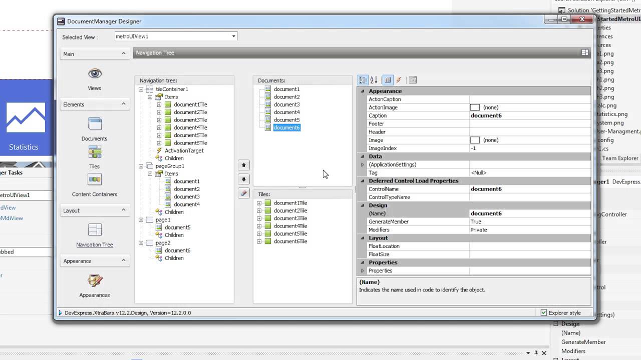 Winforms Document Manager Application Hierarchy And Tile Activation
