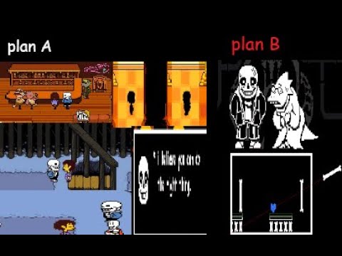 Undertale Plan B Playthrough All Endings Review Youtube