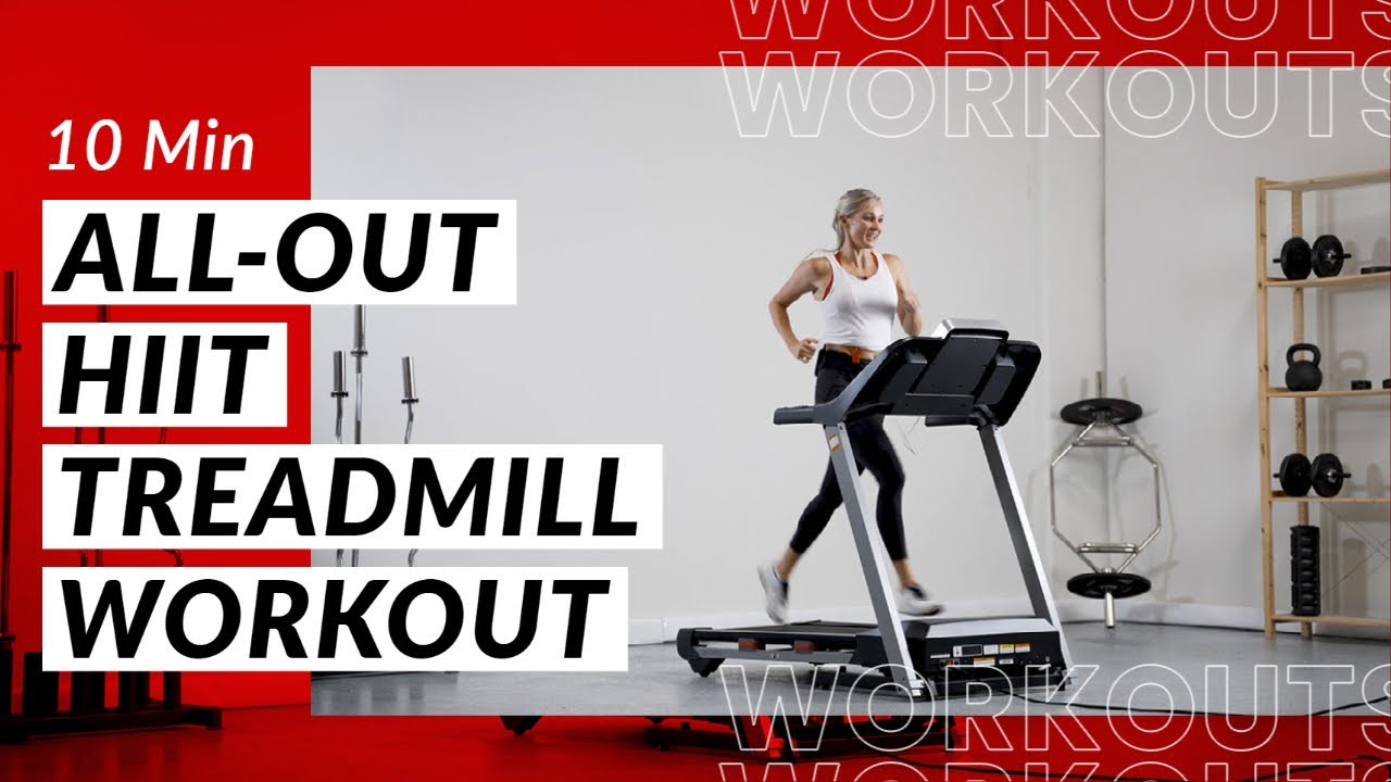10 Minute All Out Hiit Treadmill Workout To Burn Major Calories Youtube