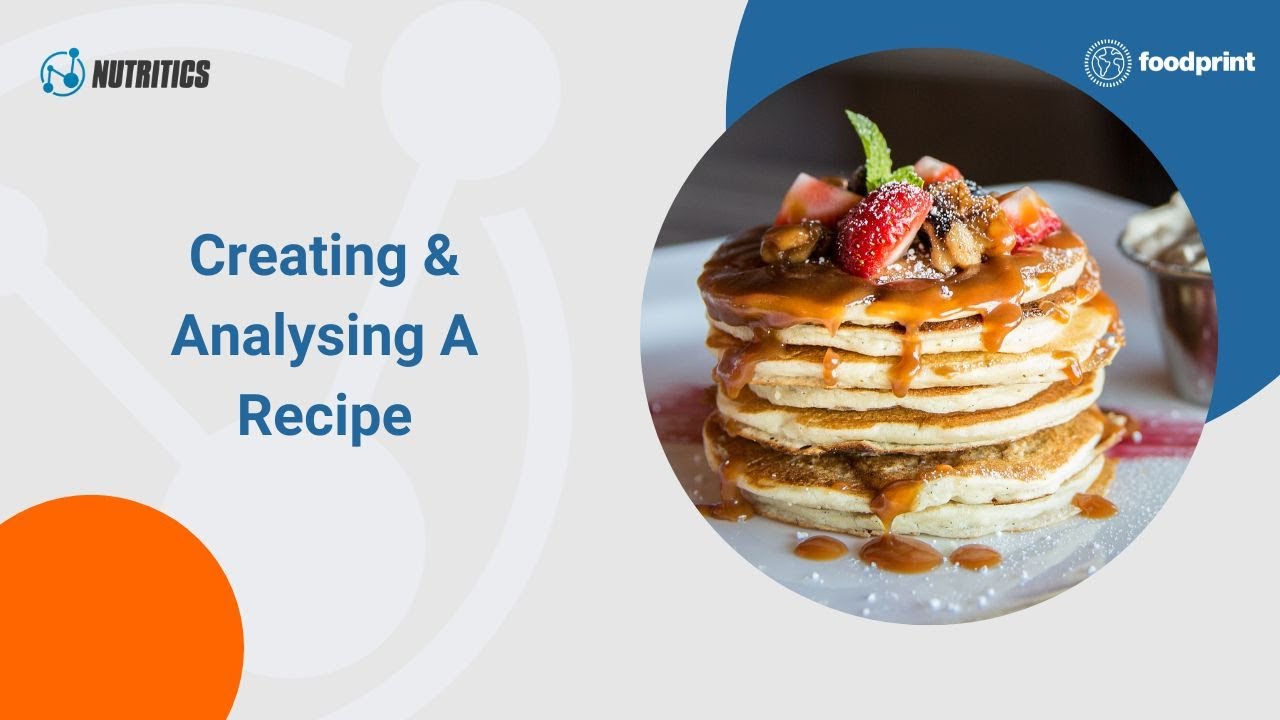 Nutritics Tutorials Recipe Creator Youtube
