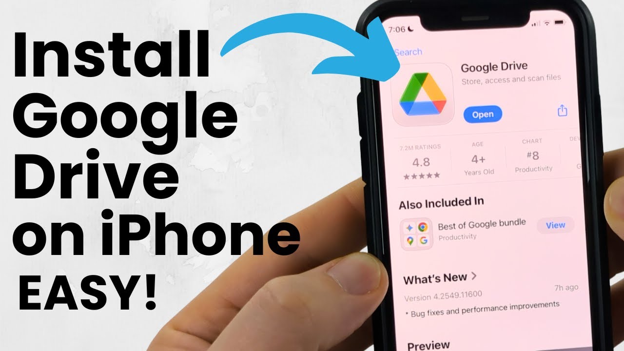 How To Install Google Drive App On Iphone Youtube
