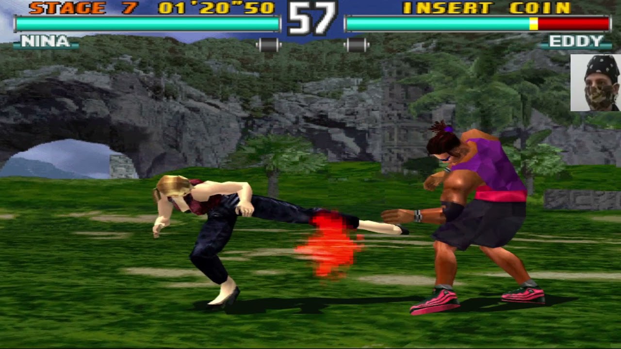 Tekken 3 Nina Williams Arcade Mode Ps1 Gameplay Youtube