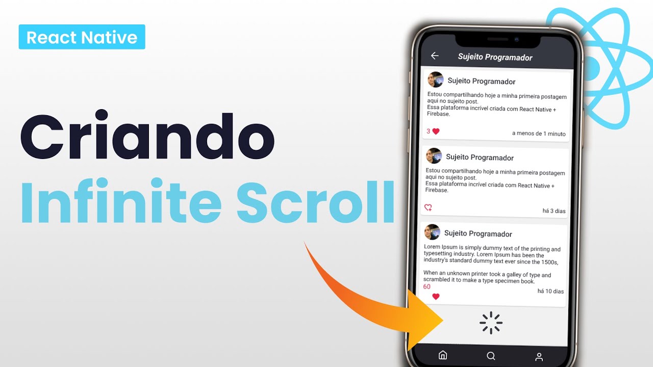 Criando Infinite Scroll Com React Native Flatlist Youtube