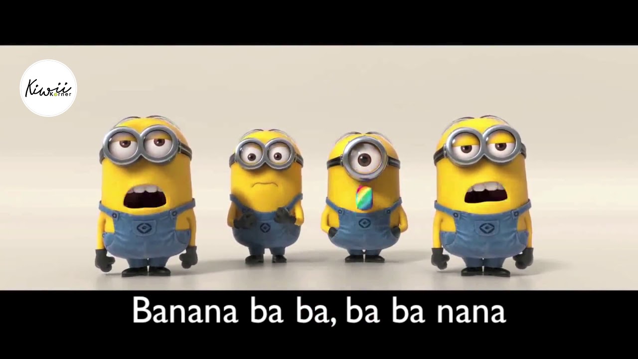 Banana Song With Lyrics Hd Minions Despicable Me 2 Youtube