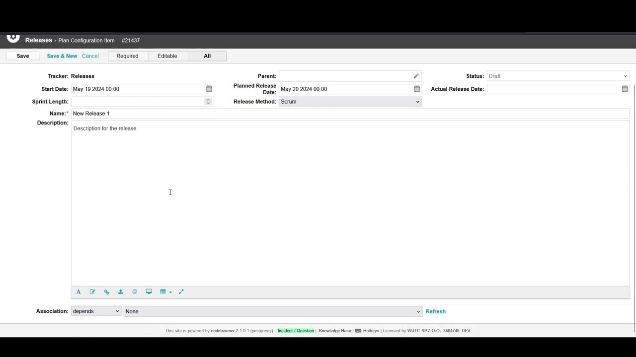 Codebeamer For Beginners Tutorial Add Release Youtube