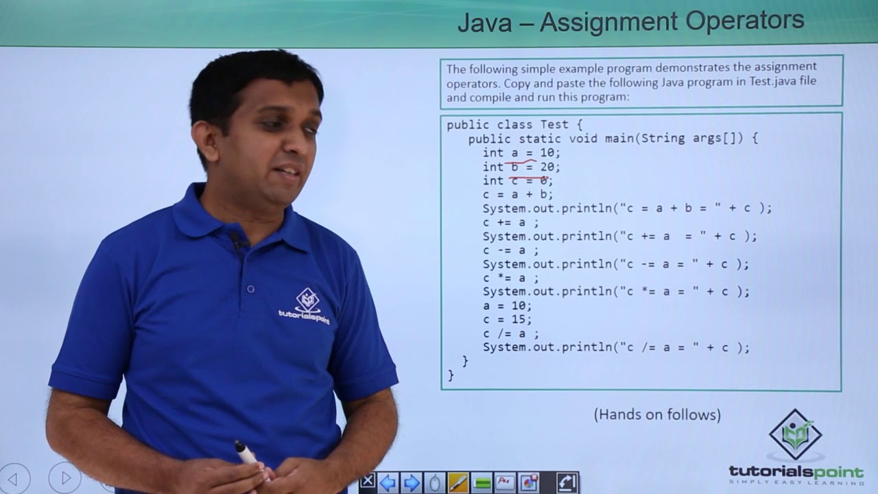 Java Assignment Operators Youtube