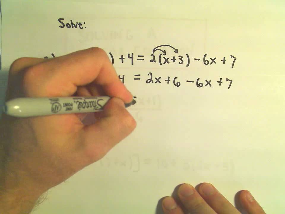 Easy Solving Linear Equations Tessshebaylo