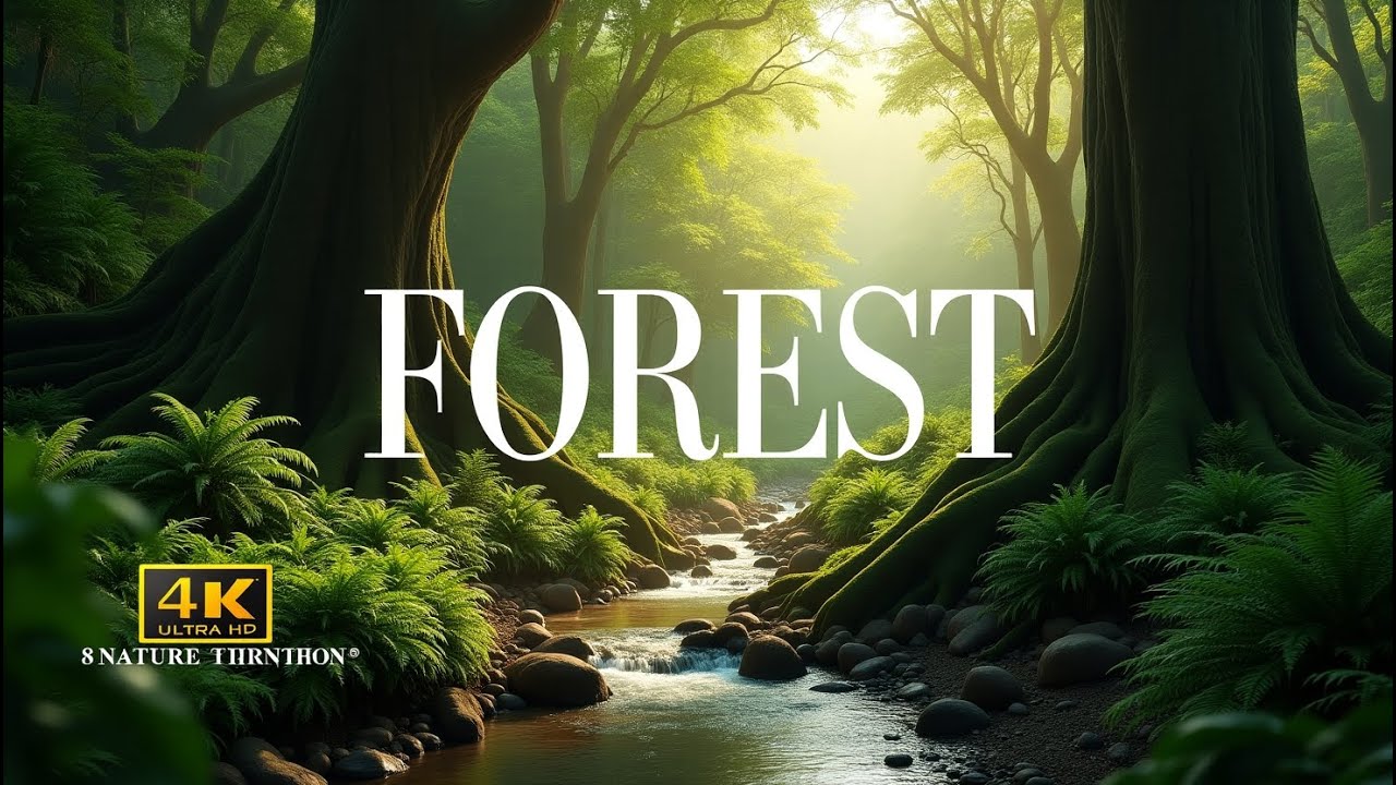 4k Forest Relaxation Healing Nature Sounds Scenic Views Youtube