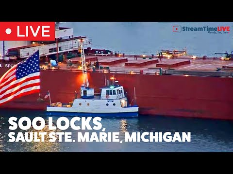 Watch Live Soo Locks Sault Ste Marie Michigan Usa Streamtime Live