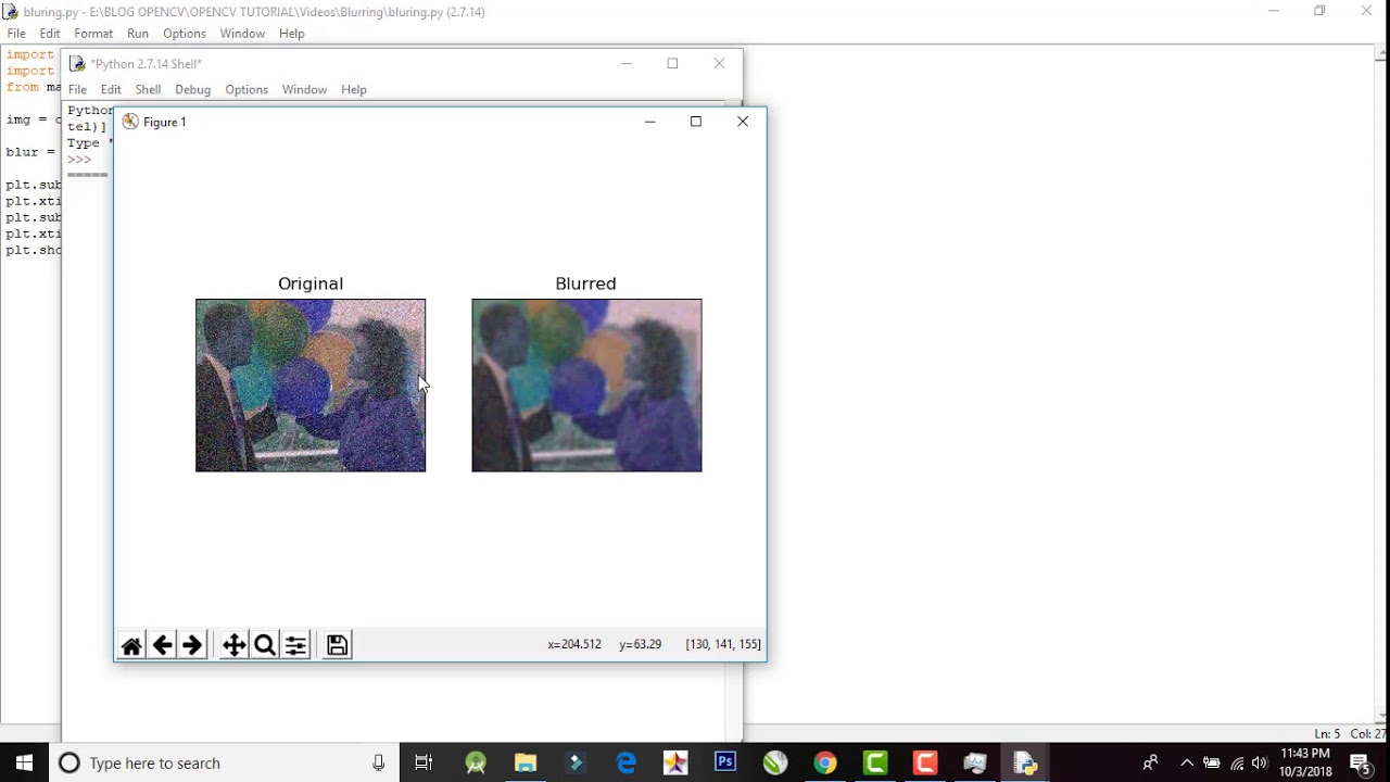 Image Blurring On Opencv Python Youtube