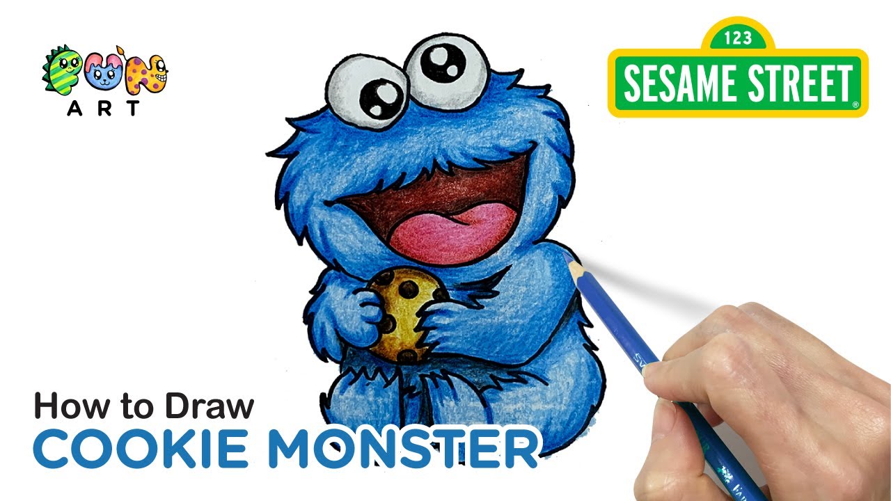 Cookie Monster Drawing Tutorial At Ryan Browning Blog