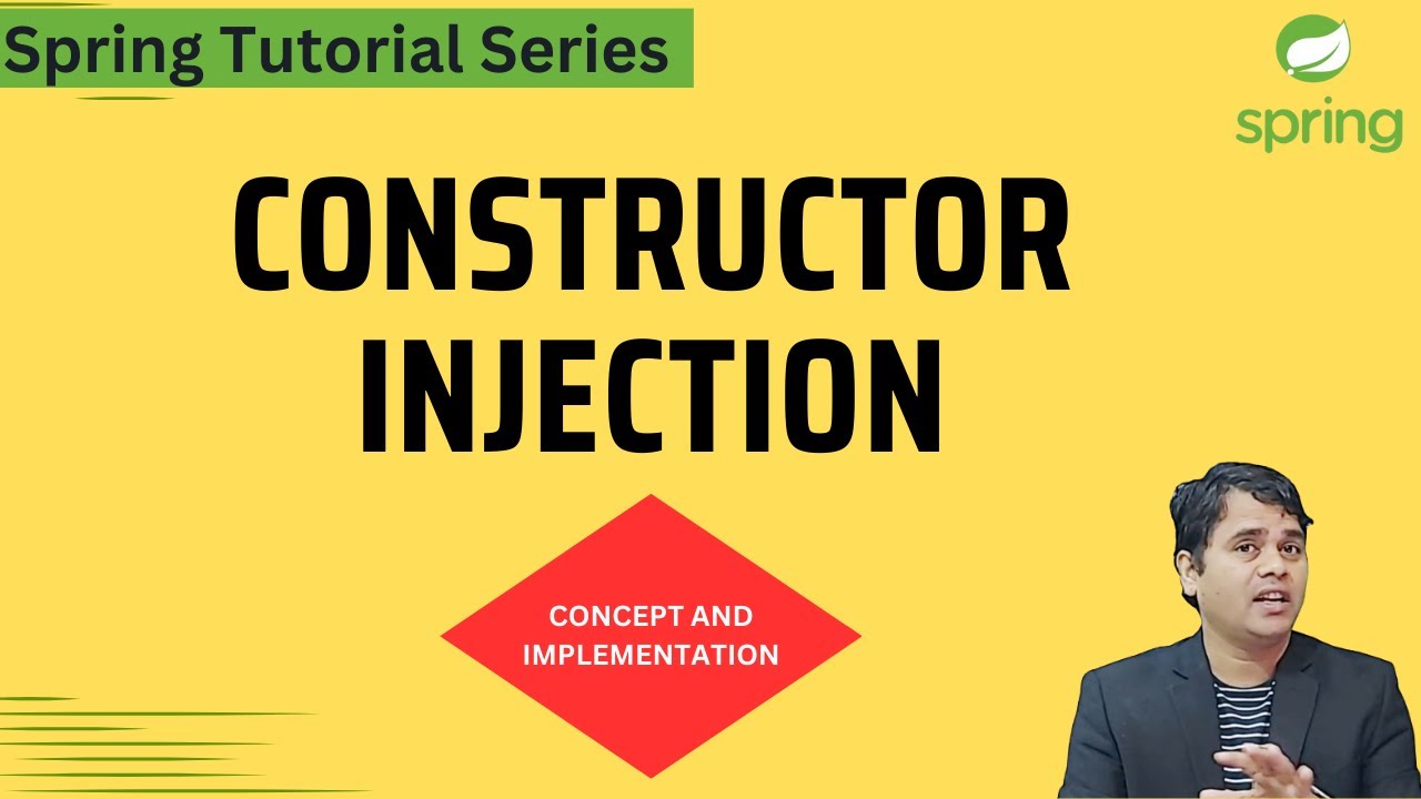Constructor Injection Spring Framework Tutorial Youtube