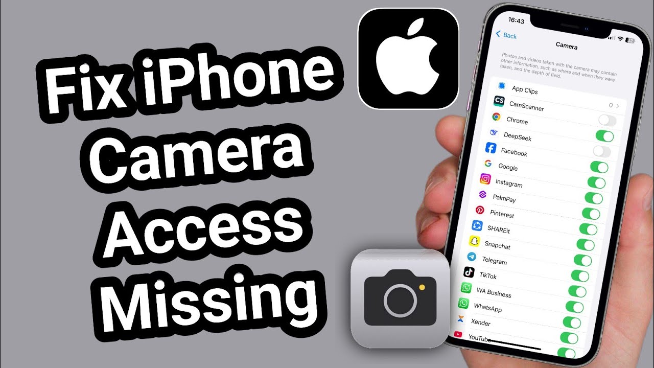 How To Fix Missing Allow Camera Access On Iphone Apps Camera