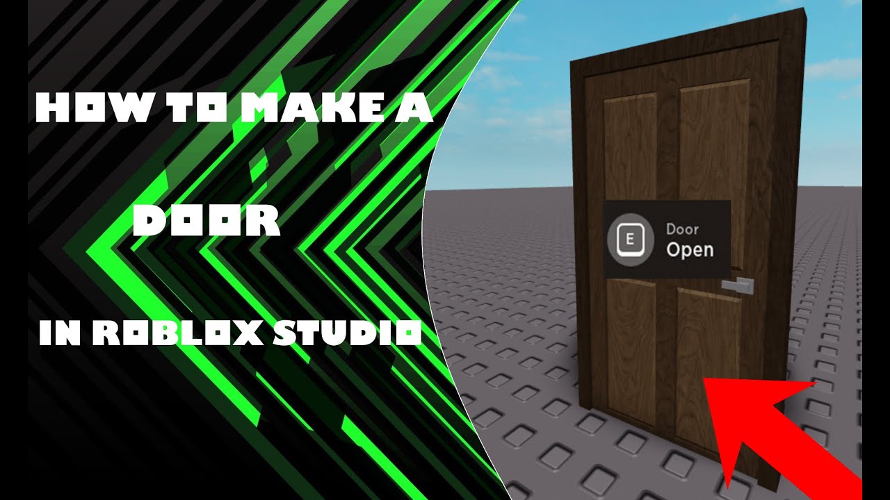 How To Make A Opening Door Roblox Studio Youtube